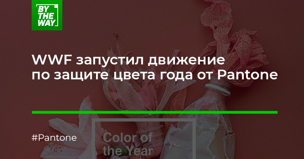 WWF запустил движение по защите цвета года от Pantone | The Bytheway ...